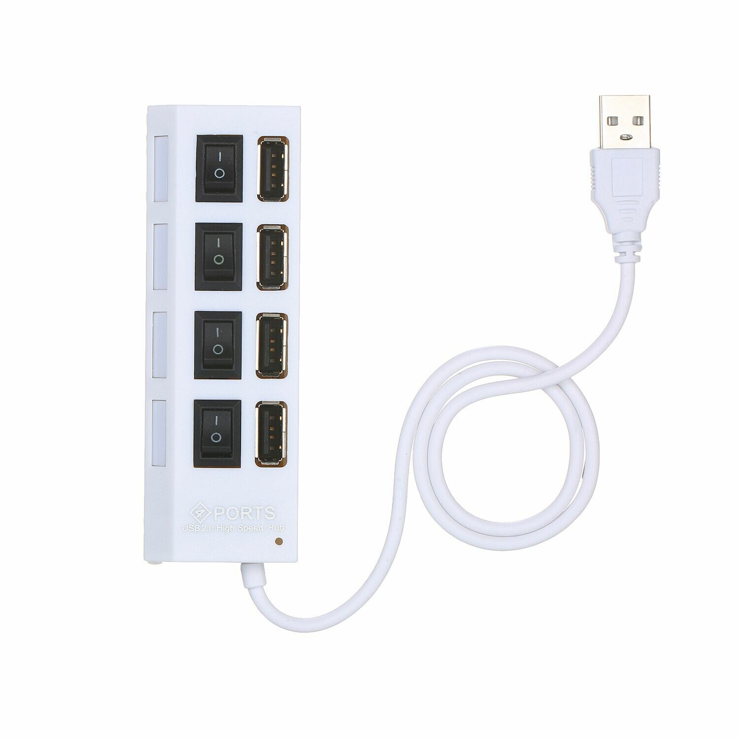 4-портовый USB-концентратор, высокоскоростная передача данных 480 Мбит/с