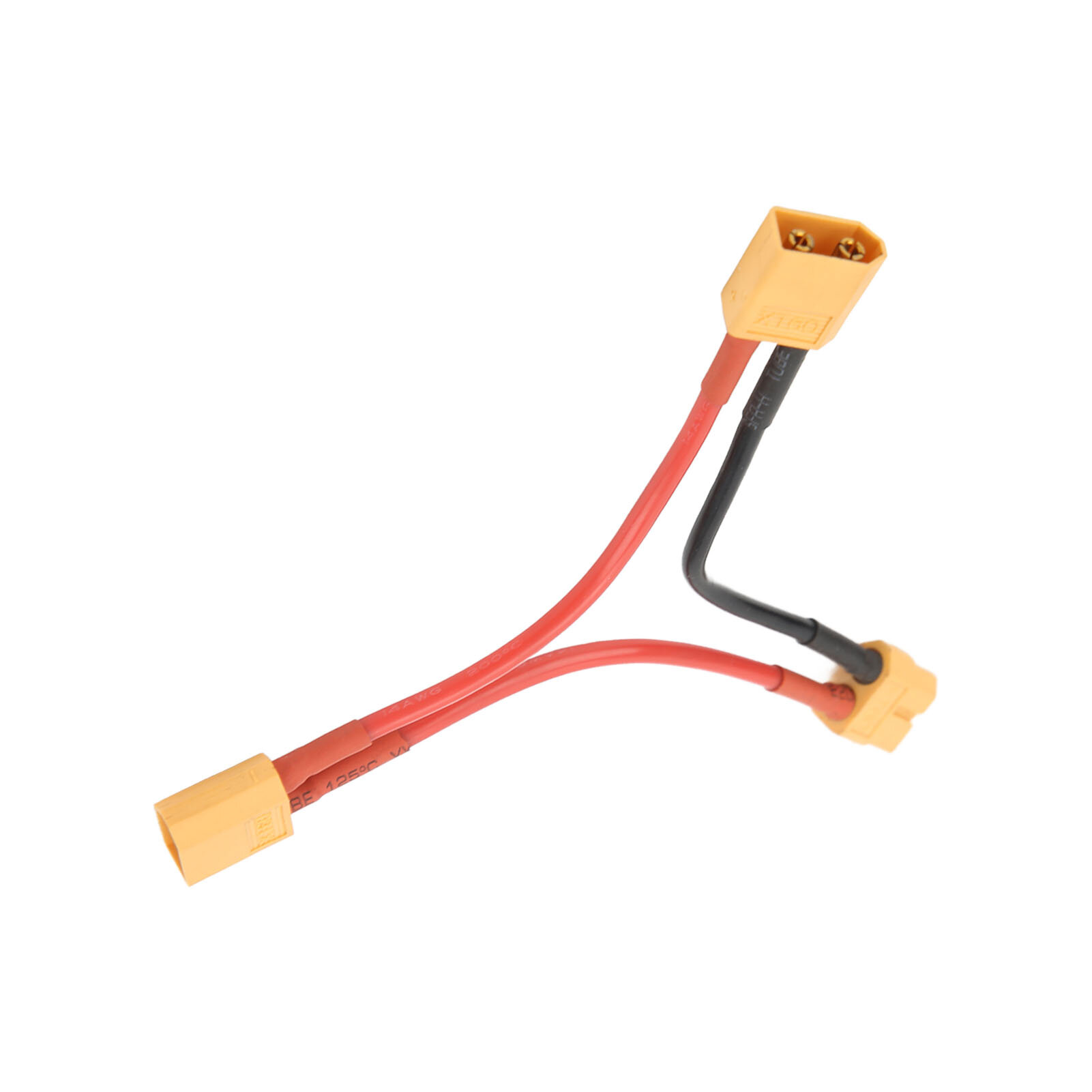 Проводной адаптер с разъемами XT60 для подключения батареи 2 Male to Female, 14AWG с силиконовой изоляцией