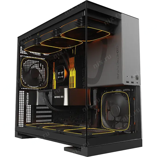 Miditower Geometric Future Model 5 <1AM5WKBK02100> Black Gray E-fans / 1AM5WKBK02100