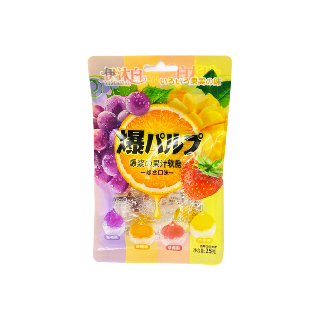 Конфеты драже Yimubai с насыщенным фруктовым соком 25 г, Япония