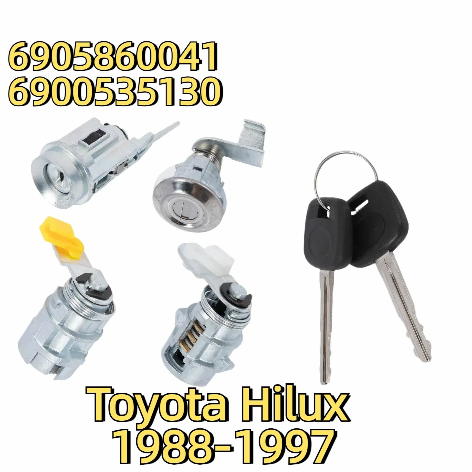6905860041 D2191608 Автомобильные замки зажигания, газовый замок с 2 ключами для пикапа Toyota 1992-1995, аксессуары для автомобильного замка