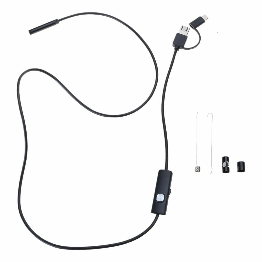 USB-эндоскоп для телефона, 1 метр - Мягкий шнур