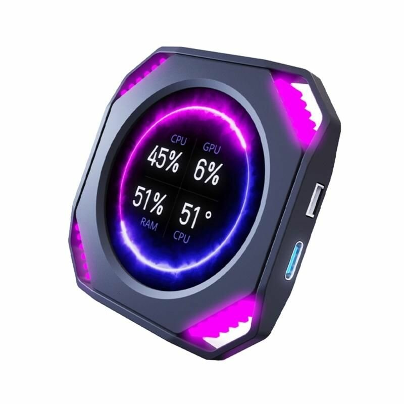 Дисплей температуры ПК, Черный