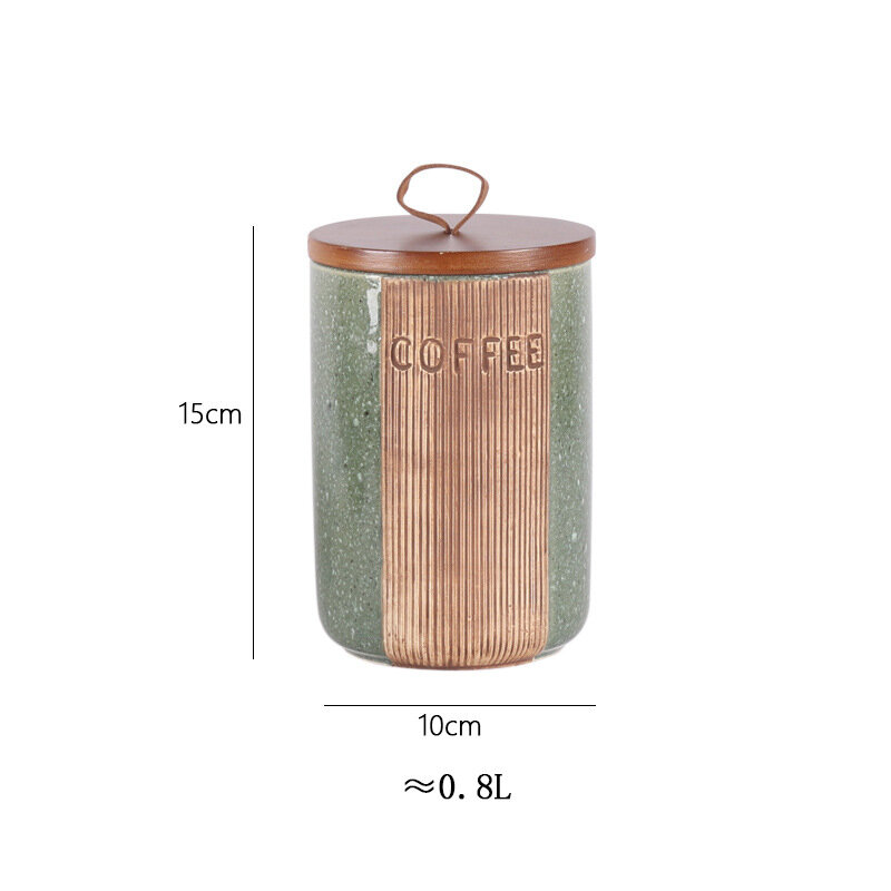 Керамические герметичные банки для домашнего использования, банки для хранения кофейных зерен, влаго- и пылезащитные, оптовая продажа пищевых дозирующих банок.