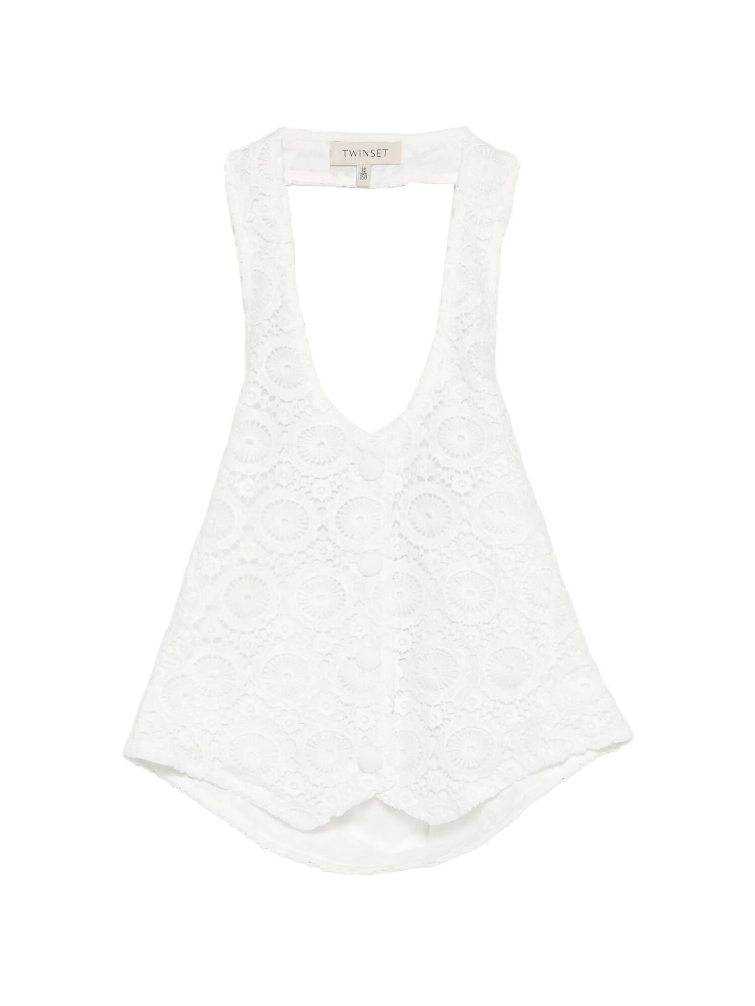 Пиджак Crochet button jacket