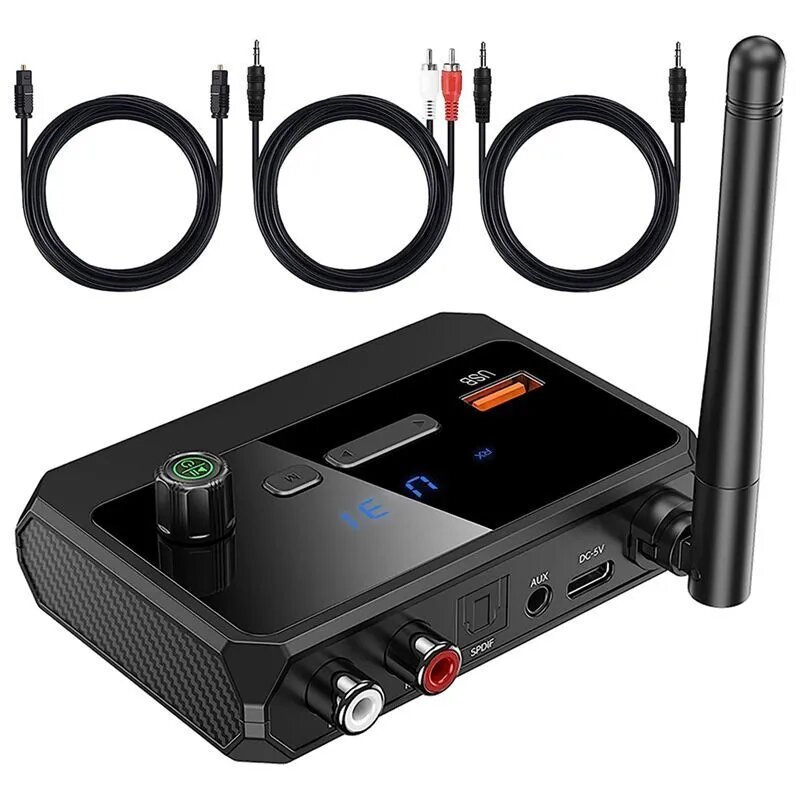 Адаптер Bluetooth для стереоресивера - ресивер 5.3, беспроводной аудиоадаптер домашней стереосистемы