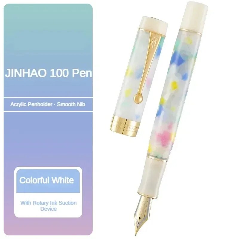 JINHAO 100 перьевая ручка Темно-синий, EF, Colorful