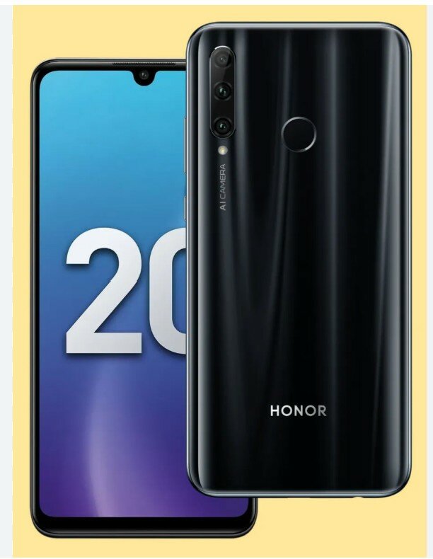 Смартфон HONOR 20I (хорошее состояние), 8/256GB, черный, Kirin 710 (12 nm), Global