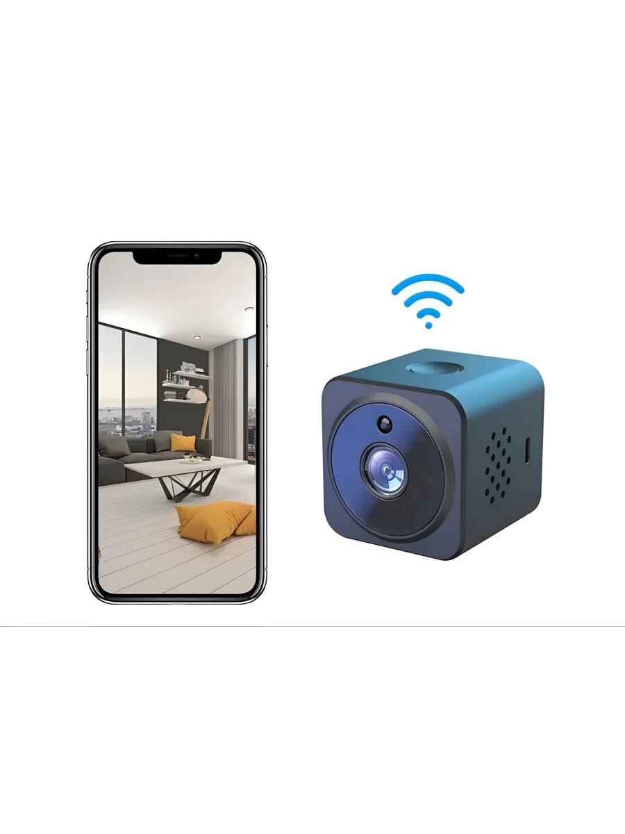 Скрытая Wi-Fi-камера Andowl Q-S9, 8K разрешение, датчик движения, аккумулятор 3000 мАч, TF-карта