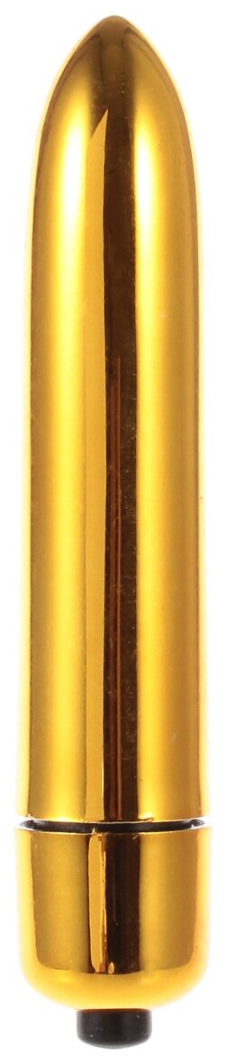 Вибропуля MassX золотая, 1 режим секс-игрушка для взрослых 18+