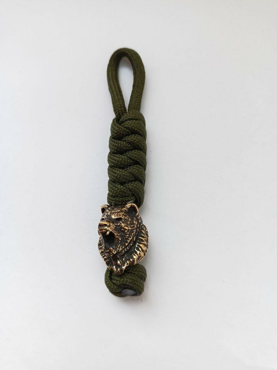 Темляк с бронзовой бусиной Медведь