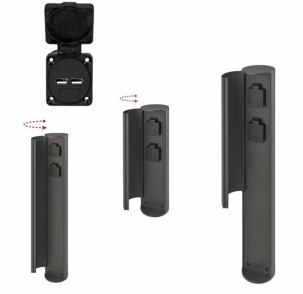 Садовая розетка серии мехико IP44 высота-650мм диаметр 90мм Uni Hauss