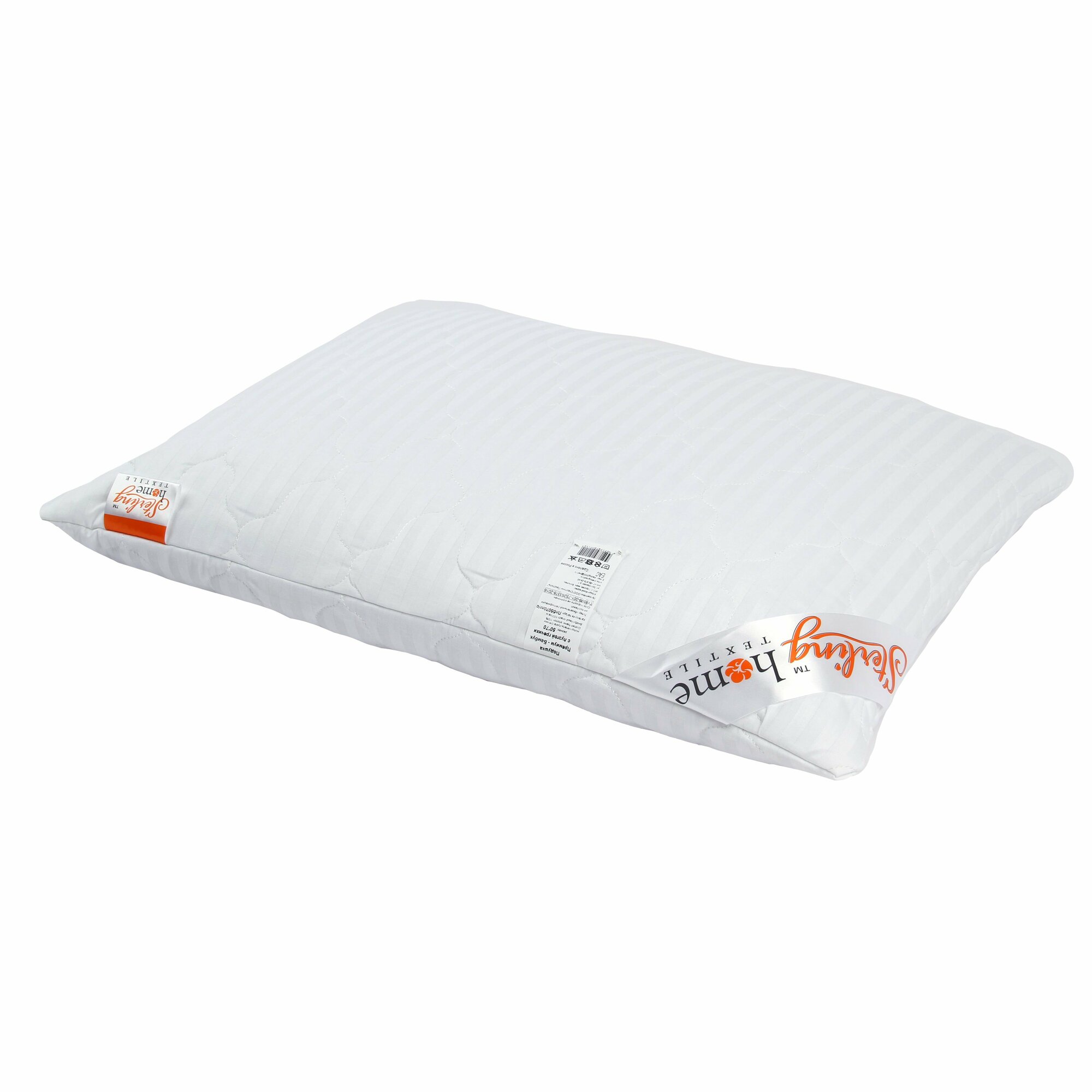 Подушка Sterling Home Textile "Премиум-бамбук", гречневая лузга/бамбуковое волокно, съёмный чехол, 50x70см