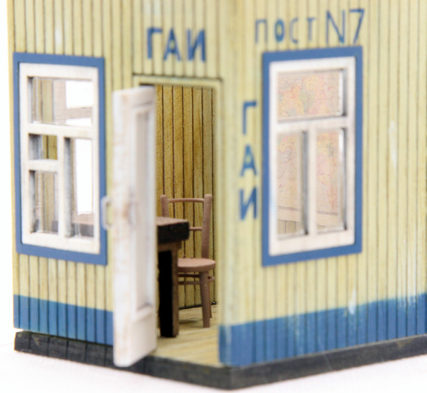 Пост ГАИ №7 (из к/ф) модель в масштабе 1:43