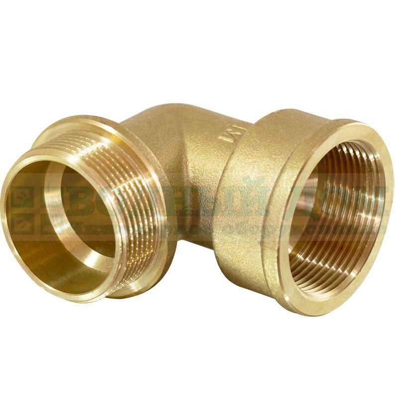 Угол переходной 3/4" х 1/2" в/н латунный