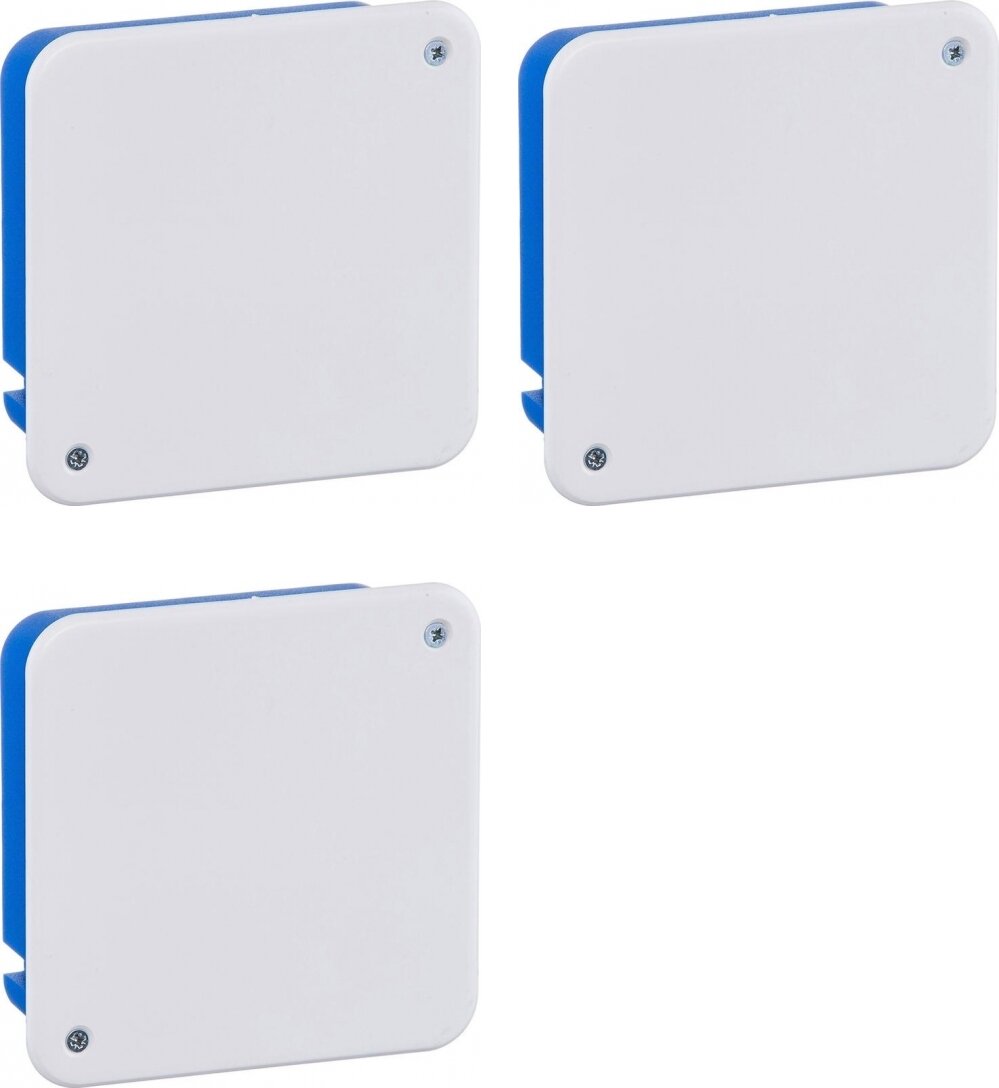 Коробка распределительная Tyco 100x100x45 квадратная для кирпичных и бетонных стен IP30 (комплект из 3 шт.)