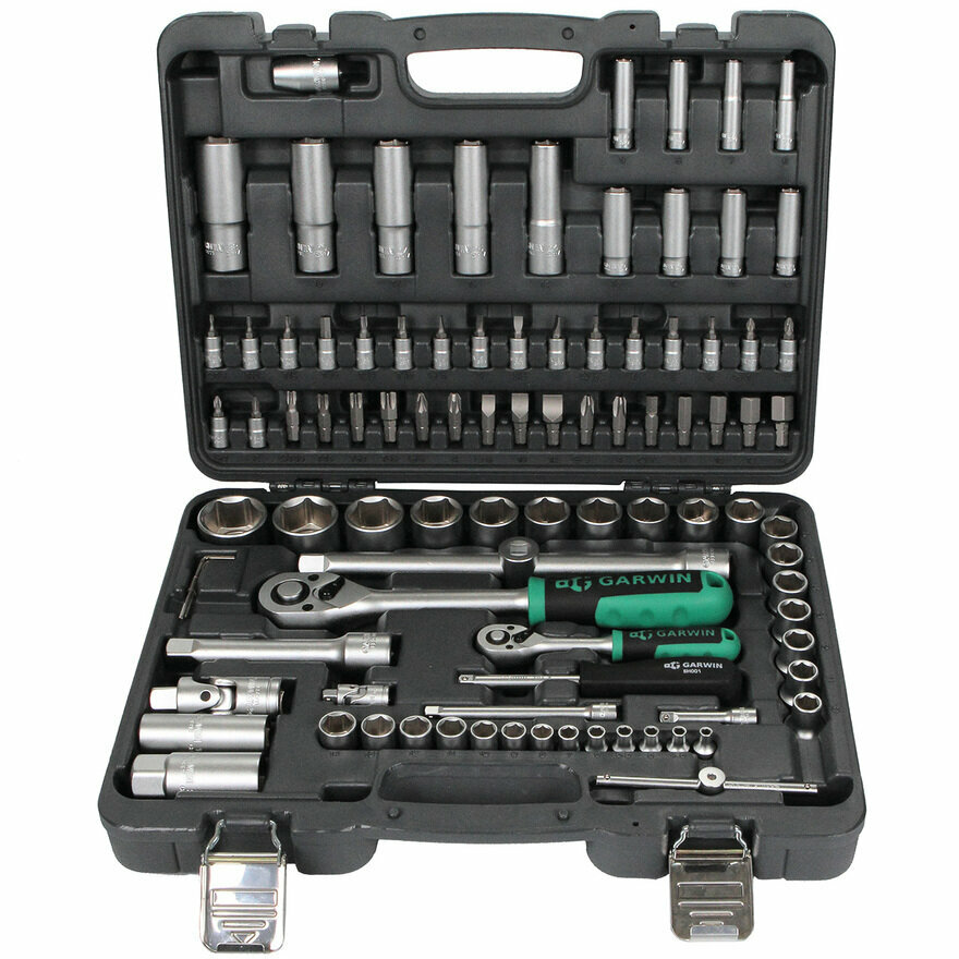 Набор ручных инструментов 1/4" и 1/2" 6 граней 94 предмета GARWIN PRO (641060)