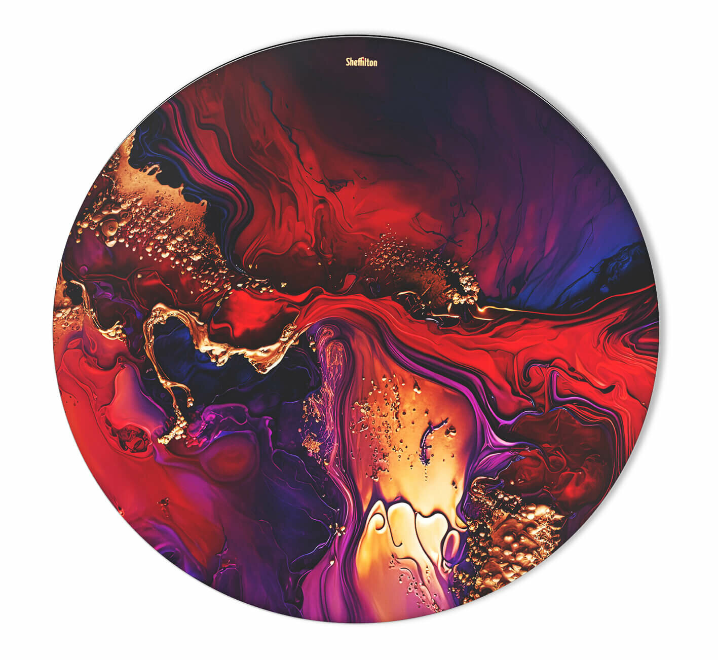 Столешница Sheffilton SHT-TT32 60 стекло/МДФ амарантовый Размеры: Высота 26мм Глубина 600мм Ширина 600мм