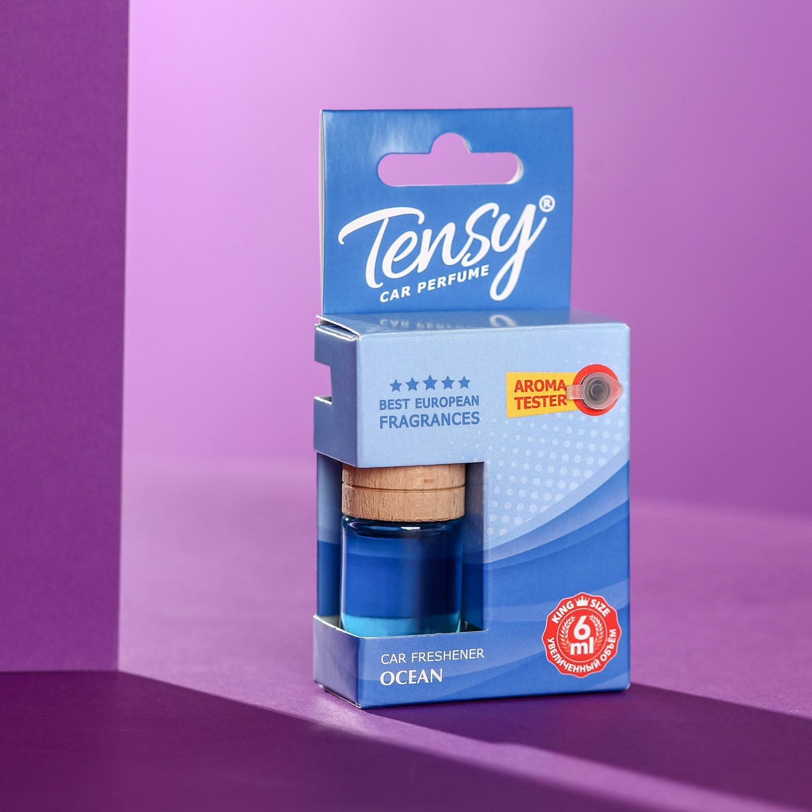 Ароматизатор в машину Tensy, океан, в бутылочке, 6 мл, ТВ-08