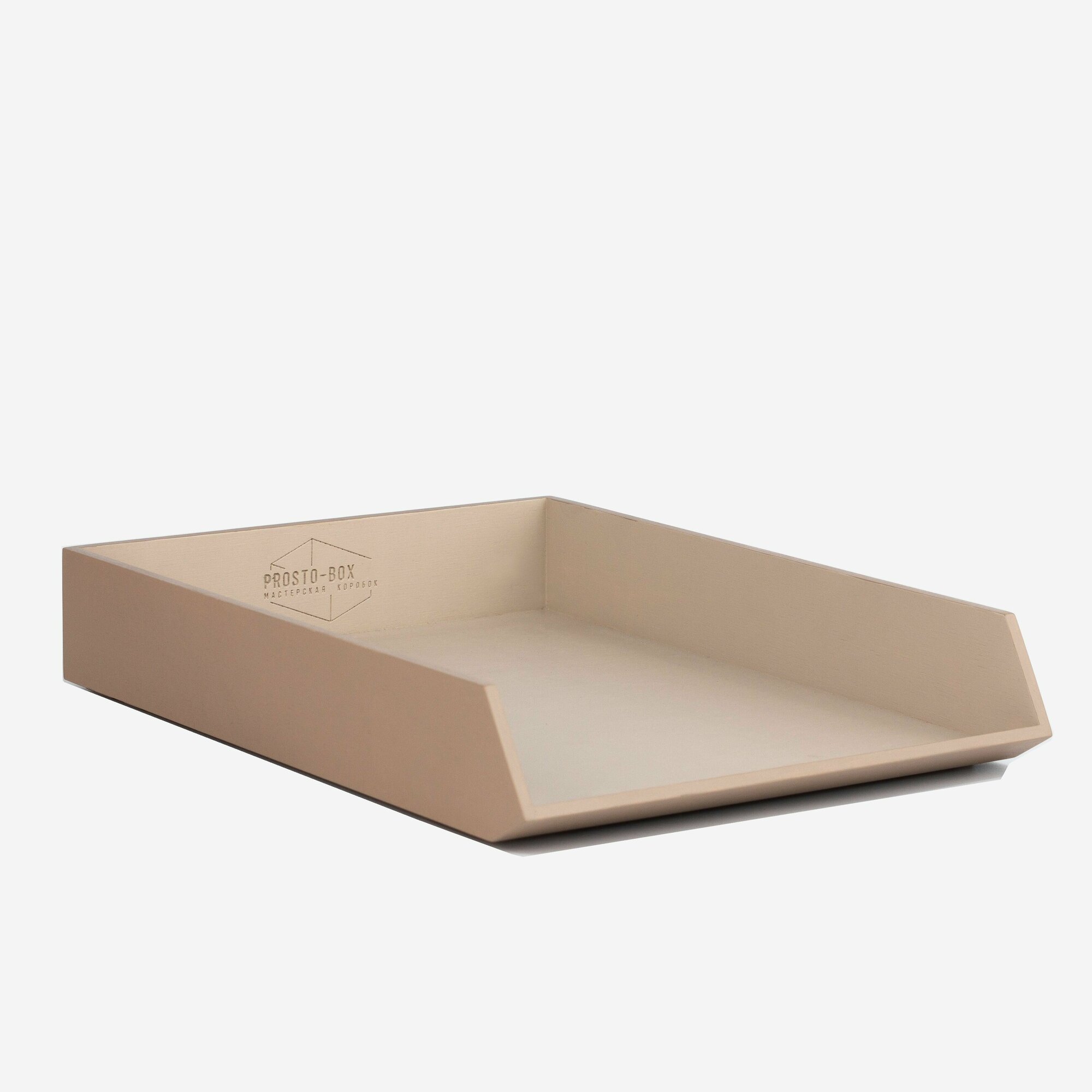 Лоток для бумаг COROBICO A42 горизонтальный, дерево, цвет бежевый