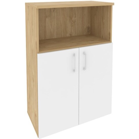 Шкаф Riva CHAIR средний широкий O. ST-2.1 Тиквуд светлый/Белый бриллиант 800*420*1207 Onix
