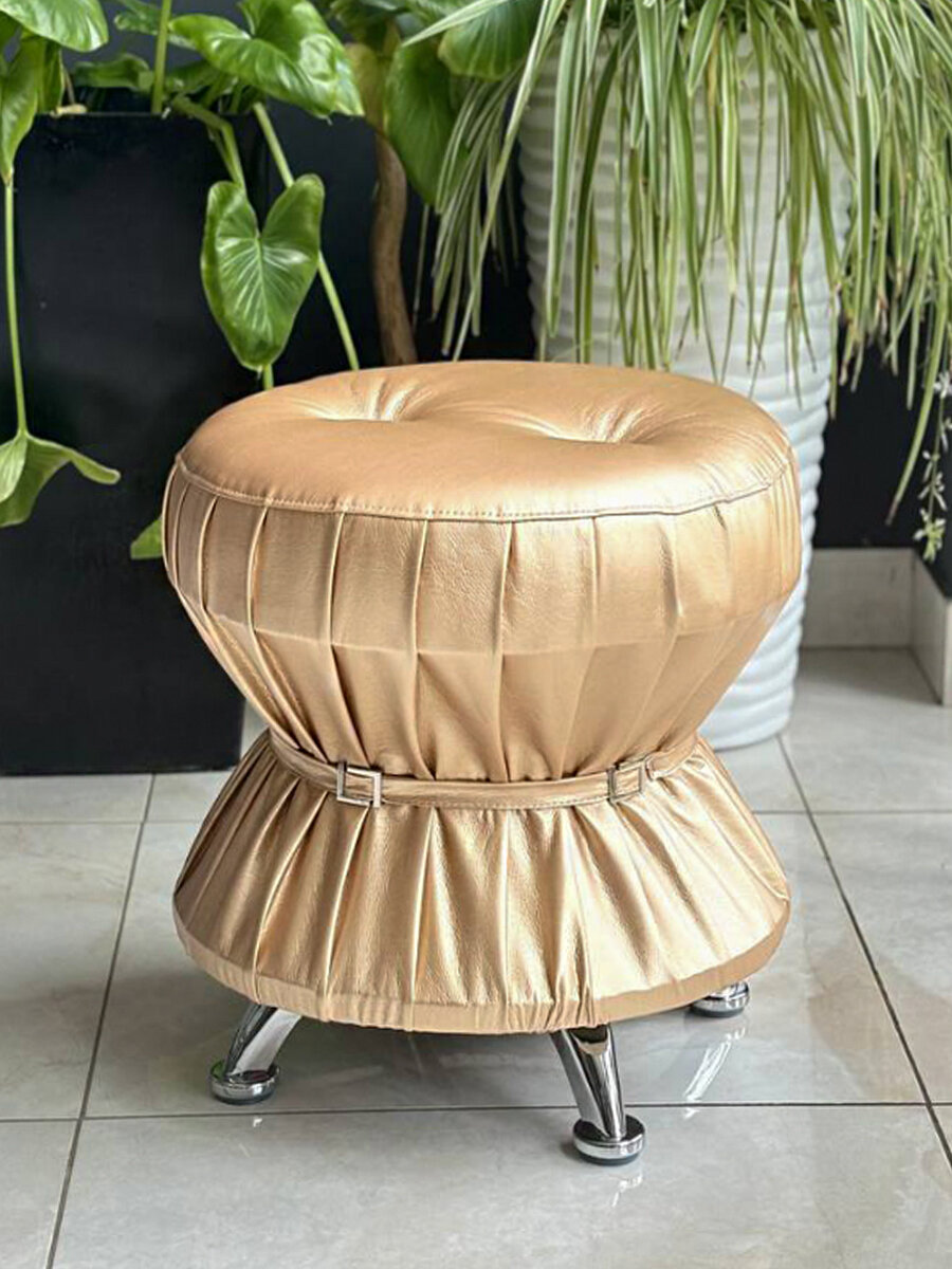 Прочный пуф оригинальный для прихожей 159, Искусственная кожа, 45х45х44 см.