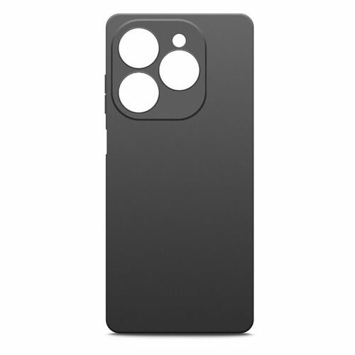 Чехол (клип-кейс) BORASCO для Tecno Spark 20 Pro, черный [72530]
