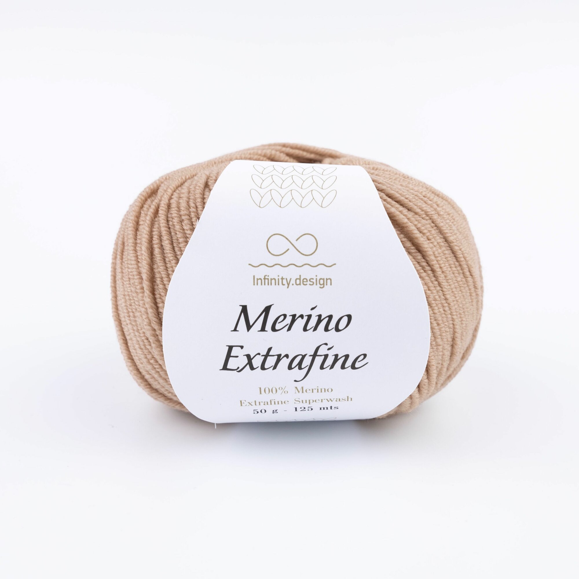 Пряжа INFINITY Merino Extrafine 2650 (2 мотка), 100% мериносовая шерсть, superwash, 50г, 125м