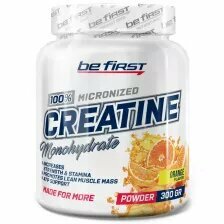 Креатин моногидраь Be First Creatine powder 300 гр (Апельсин)