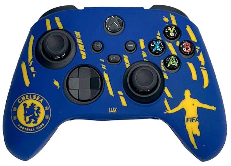 Силиконовый чехол для геймпада Xbox Series S и Xbox Series X FC Chelsea