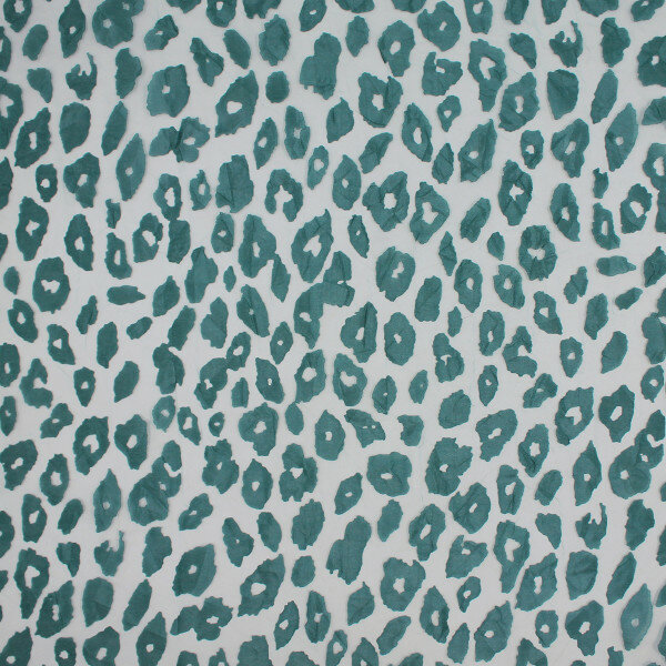 Ткань для шитья Ткани-100 "Органза", плательная, бирюзовая, матовая, 1м х 1,4м