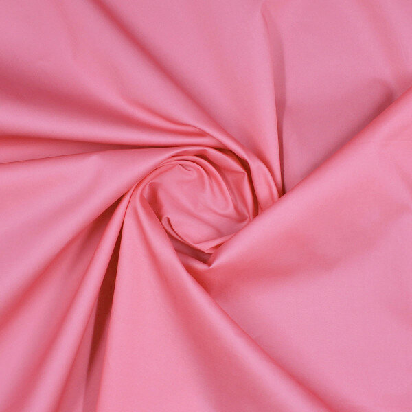 Ткань "Ткани-100", хлопок, плательная, розовая, 100%, 100x140 см
