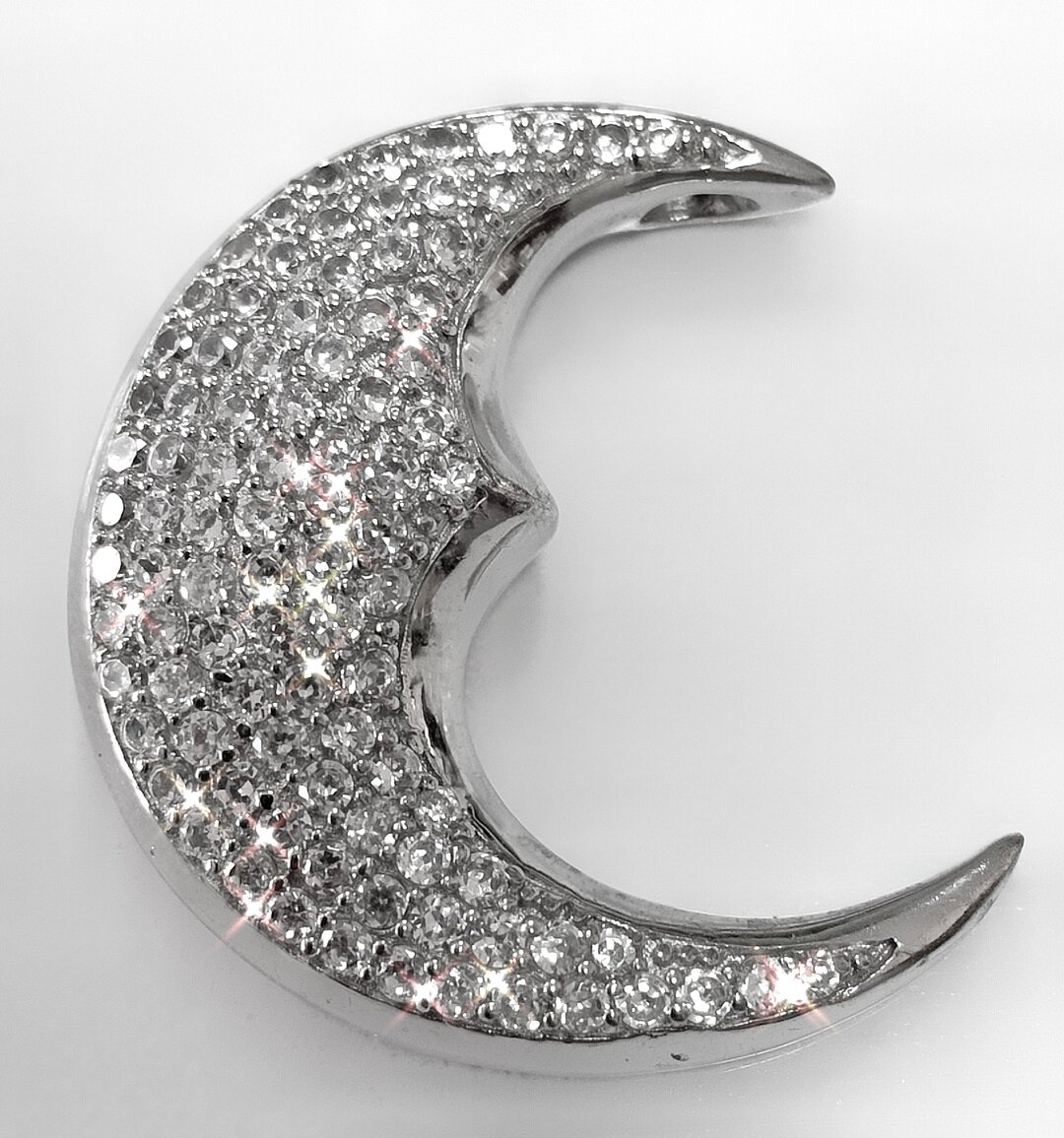 Подвеска, серебро, 925 проба, родирование, фианит