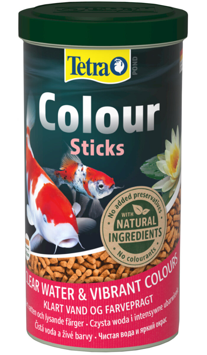 TETRA POND COLOUR STICKS корм палочки для прудовых рыб для усиления окраса (1 л)