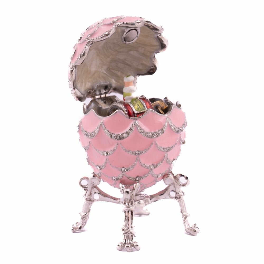 Шкатулка "Яйцо со слоном" в стиле "Фаберже"