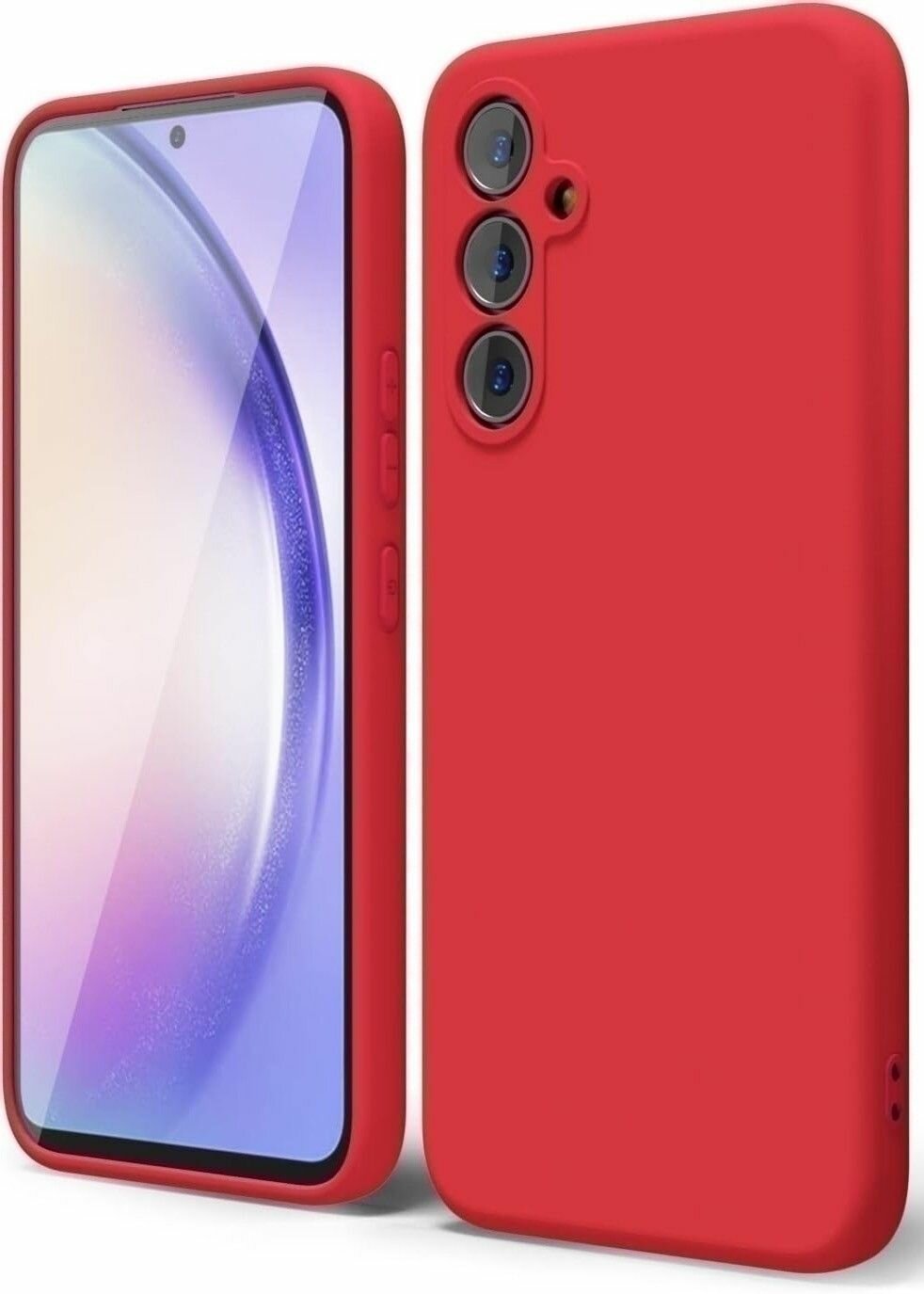 Чехол на Samsung Galaxy S23 силиконовый Silicone Cover красный