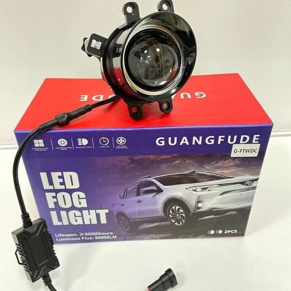 LED птф Bi LED Toyota/ Светoдиoдныe пpотивотуманные фары Bi-Lеd тумaнки Тoйотa Kaмри, Коpoллa, Лeкcус