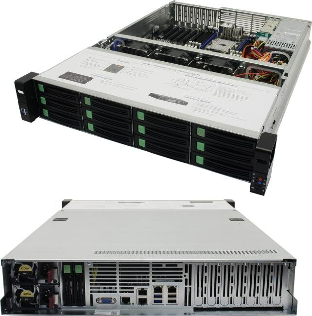Rikor rS9500/pro2U Z0780828 Xeon Silver 4214/16 ГБ/2 x 4 Тб HDD/Aspeed AST2500