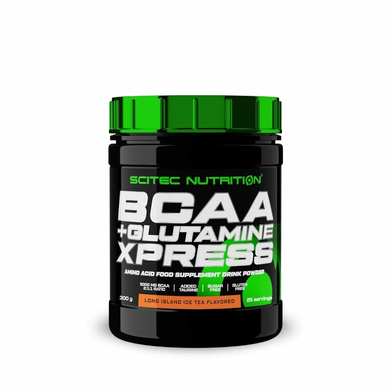 Аминокислоты BCAA 2:1:1, глютамин и таурин Scitec Nutrition BCAA+Glutamine Xpress 300 гр