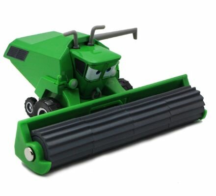 Металлический комбайн из мультфильма "Тачки" модель -Фрэнк Зелёный