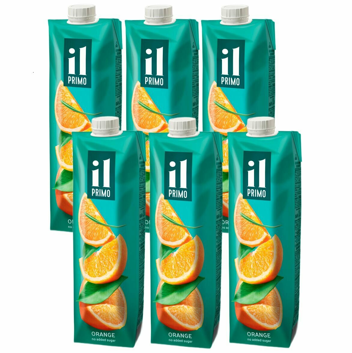 Сок апельсиновый восстановленный Il PRIMO, 1 л х 6 шт