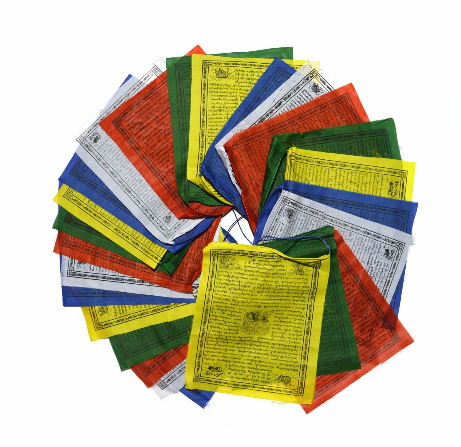 Молитвенные флажки (лунг-та), Конь ветра, 25 флажков, 33 x 40 см