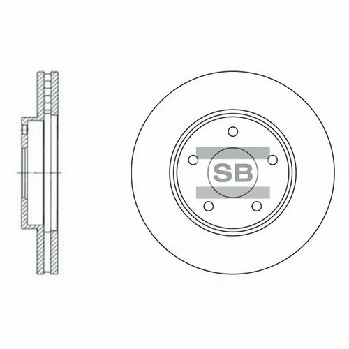 Диск тормозной Hi-Q SD4202
