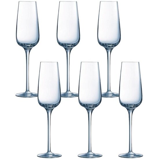 Набор фужеров для шампанского Luminarc сюблим 6шт 210мл (L2762-1)
