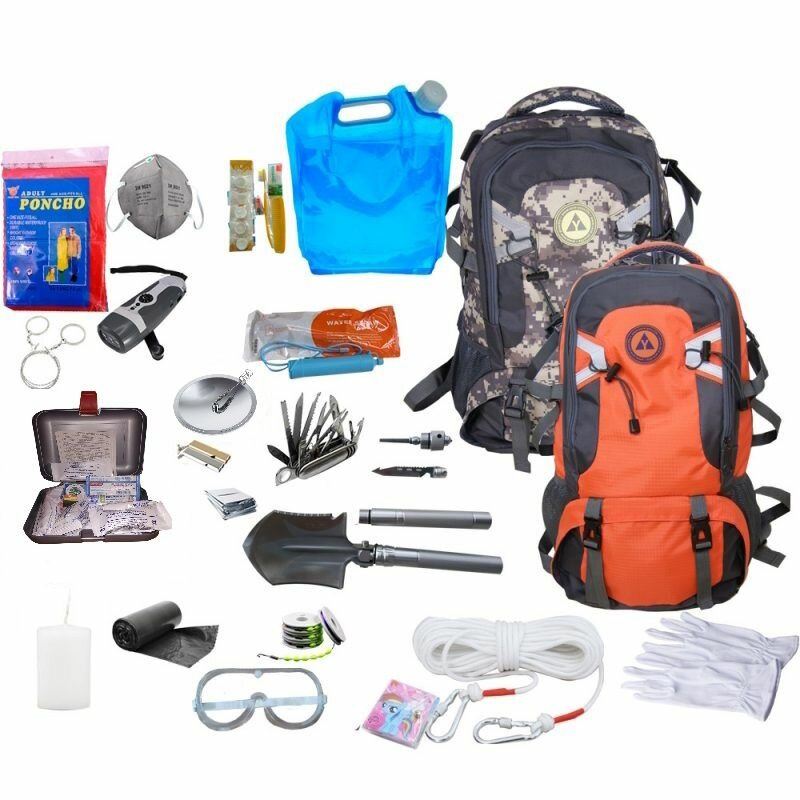 Набор для выживания "тревожный чемоданчик" Базовый на 1 персону (Хаки).