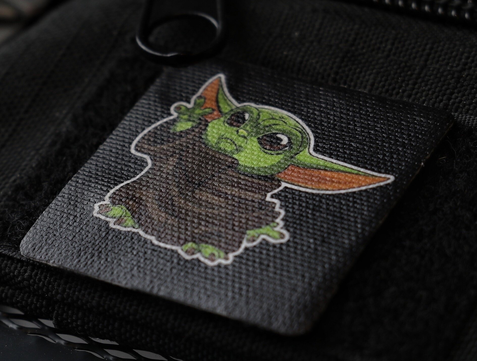 Патч Шеврон на липучке "Маленький Мастер Йода Ребенок из сериала Мандалорец"