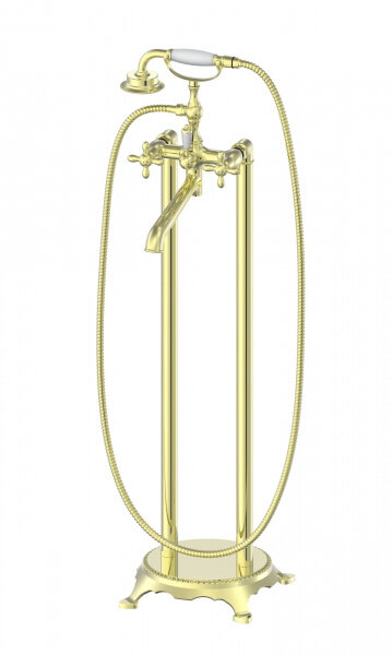 Смеситель для ванны напольного монтажа Wonzon&Woghand, Глянцевое золото WW-88649020-PG