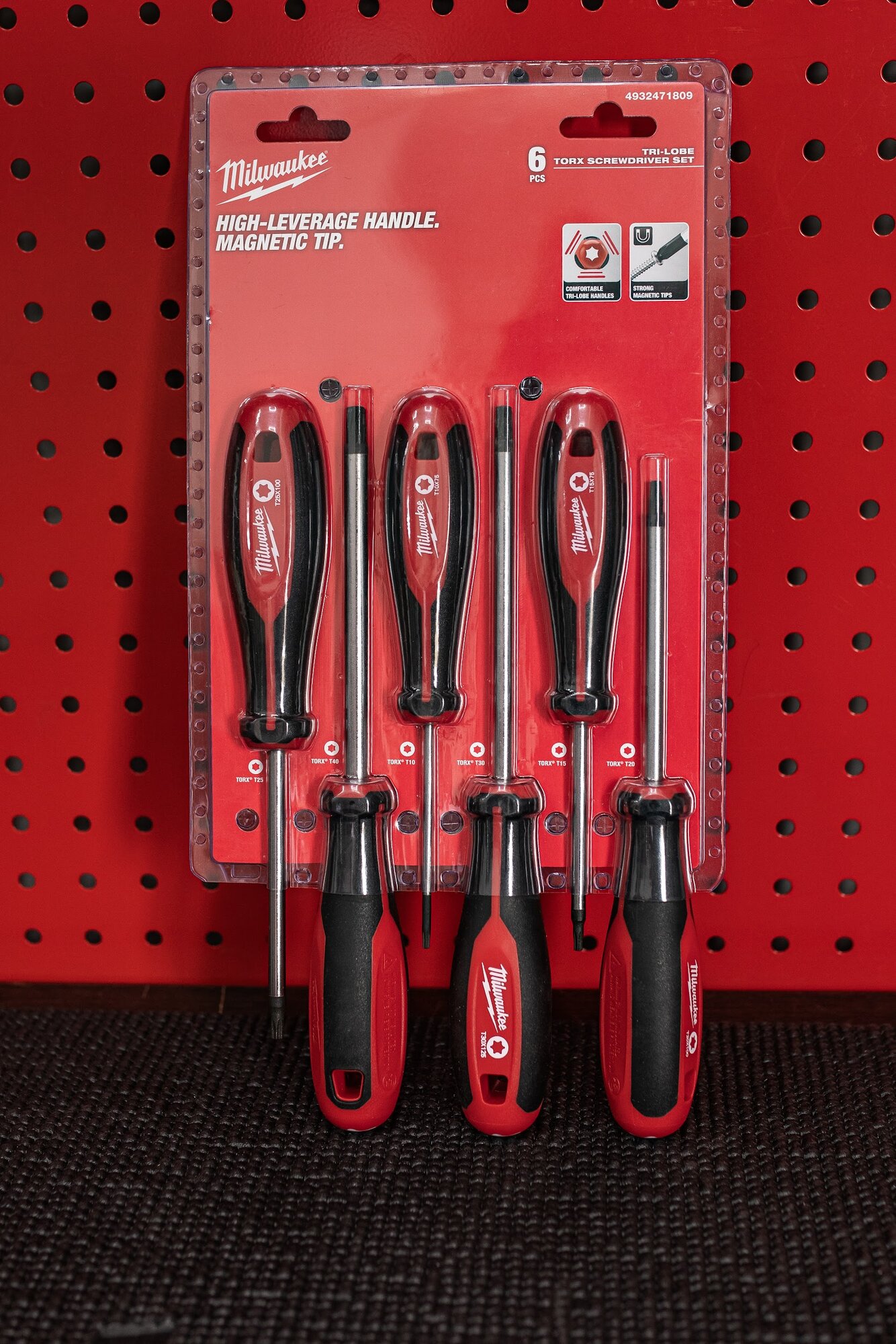 Набор магнитных отверток Milwaukee трехгранная рукоятка, TORX 6 шт