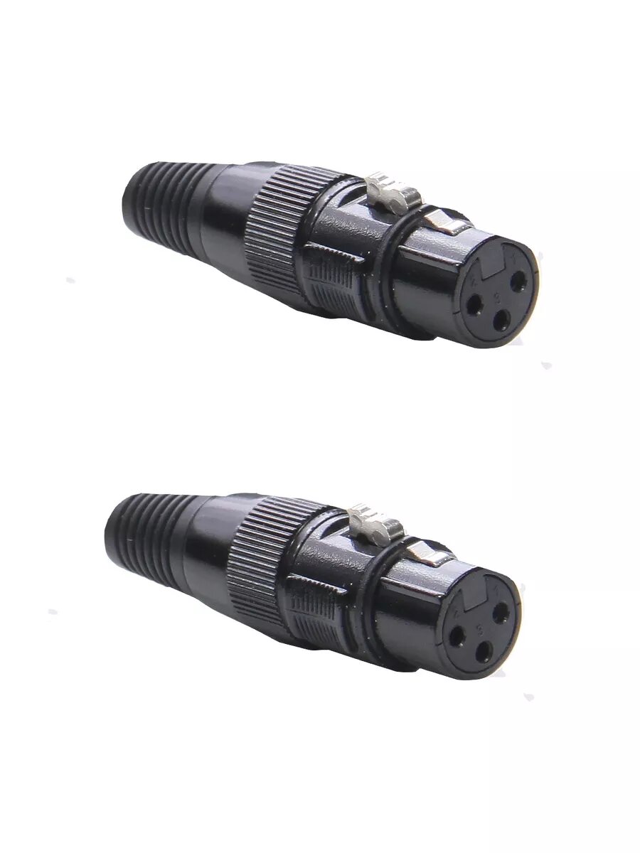 Разъём XLR 3Р кабельный мама 2 шт. XLR3F300