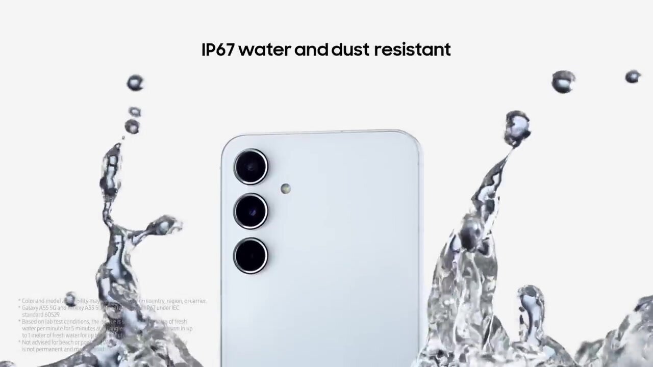 Смартфон Samsung Galaxy A55 5G 8/256 ГБ, Dual: nano SIM + eSIM, lilac ...